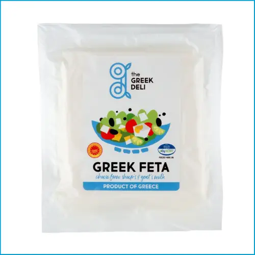 The Greek Deli Feta Cheese PDO 1kg Packaging - The Greek Delicatessen